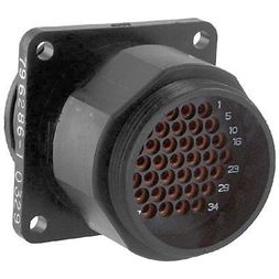 Connector CPC Pin 4 Position Crimp Straight Panel Mount 4 Terminal 1 ...