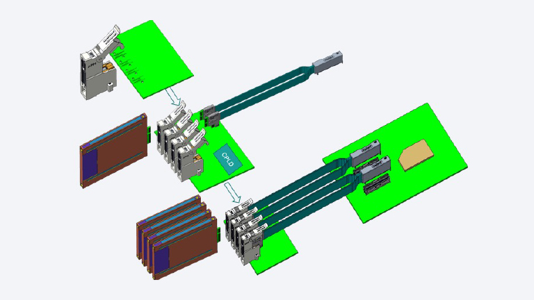 Cool Express Link™ EDSFF E3 2C PCIe® Gen 5/6 Cable Connectors