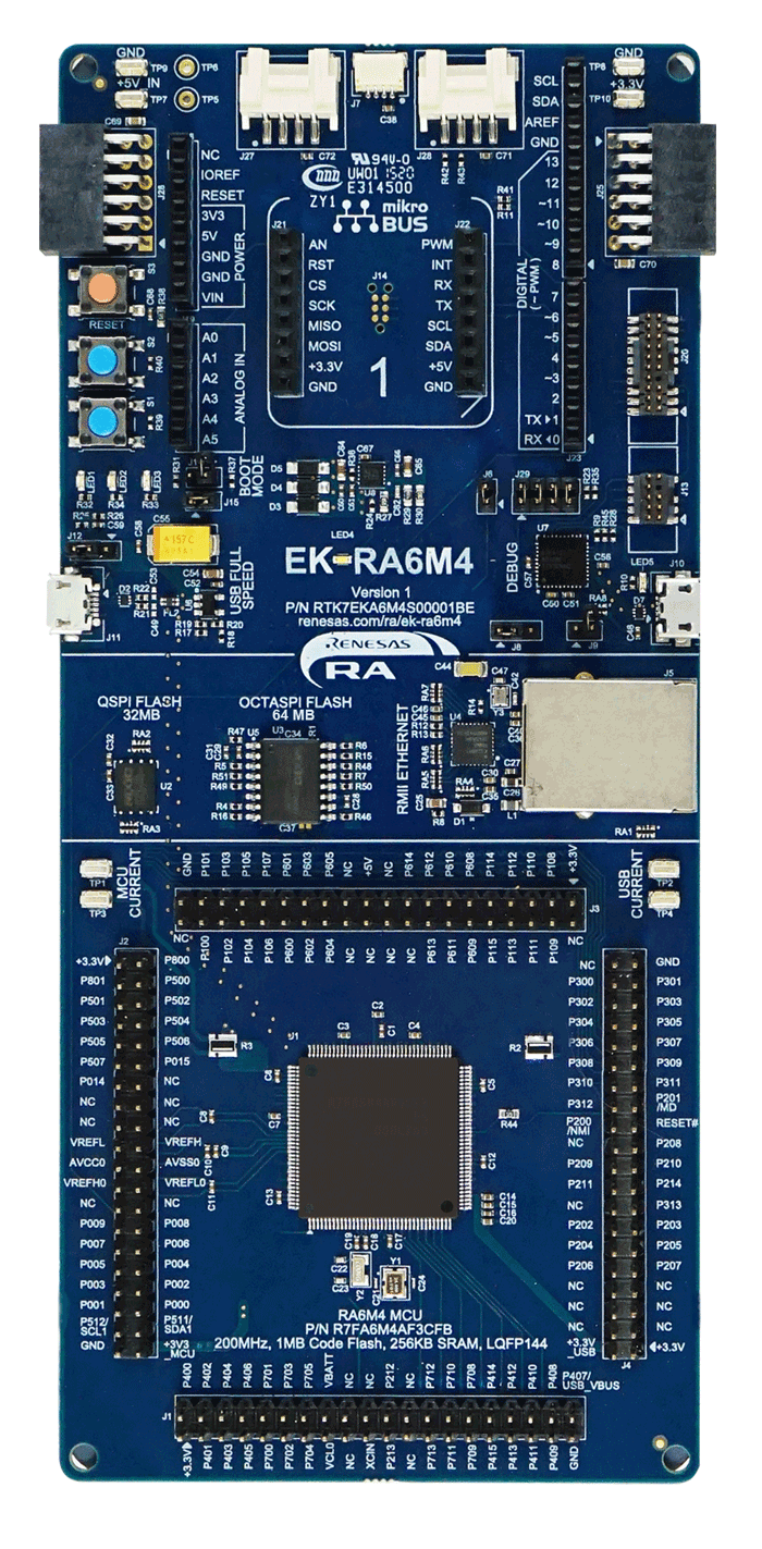 Renesas RA6M4 32-bit ARM® Cortex®-M33 200MHz MCU | EBV Elektronik